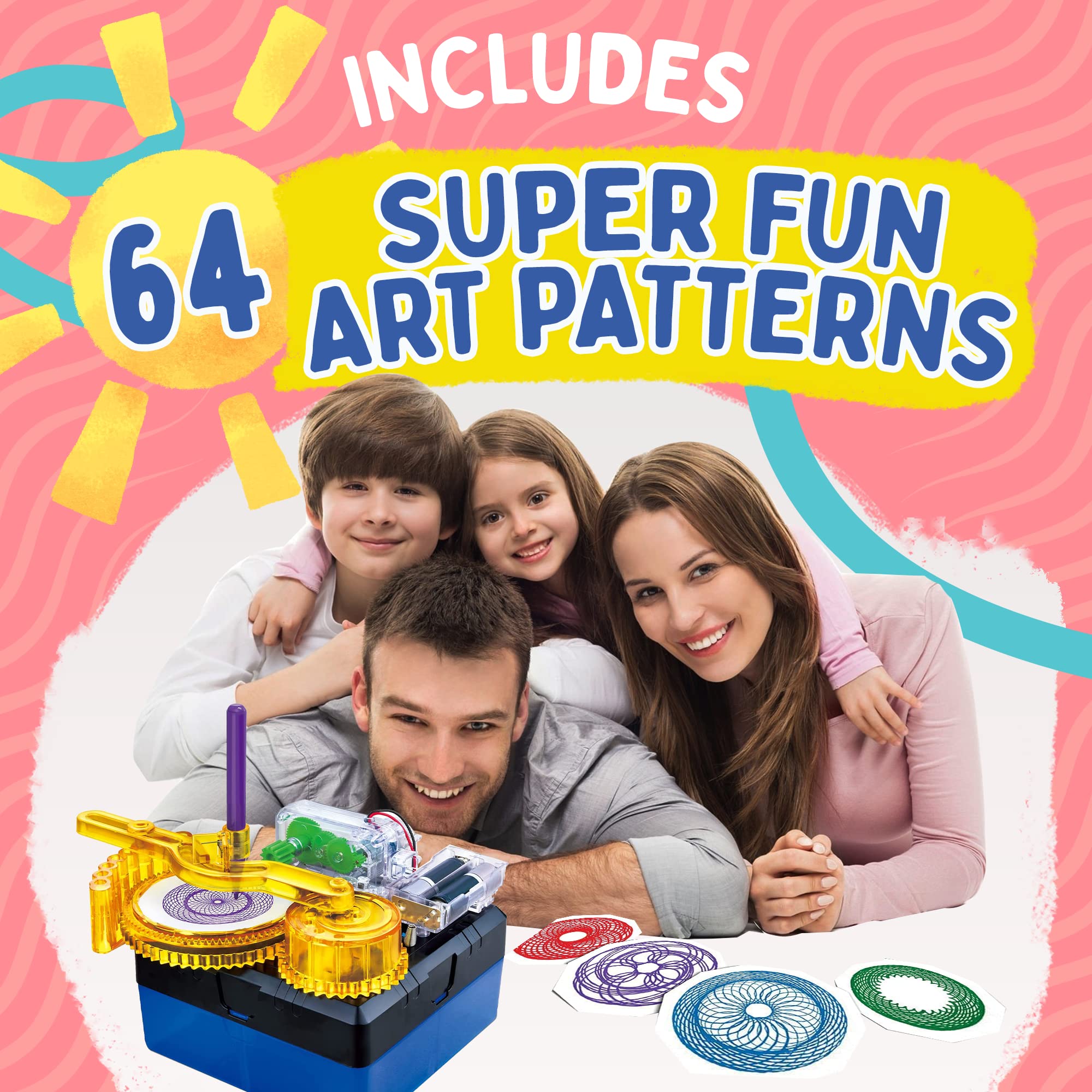 Playz Electric Drawing Kit for Kids - Motorized DIY Doodle Board - Build Your Own Electronic Circuit Board Doodler Using a Science Kit for Kids Age 8-12 - Perfect Arts & Crafts Toy for Boys, & Girls