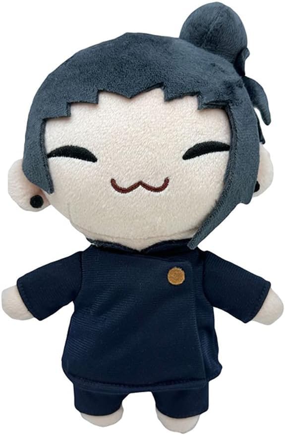 Geto Suguru Anime Soft Figure, Cute Character Stuffed Pillow Figures Cushion Cartoon Home Sofa Decoration for Fans(21cm)