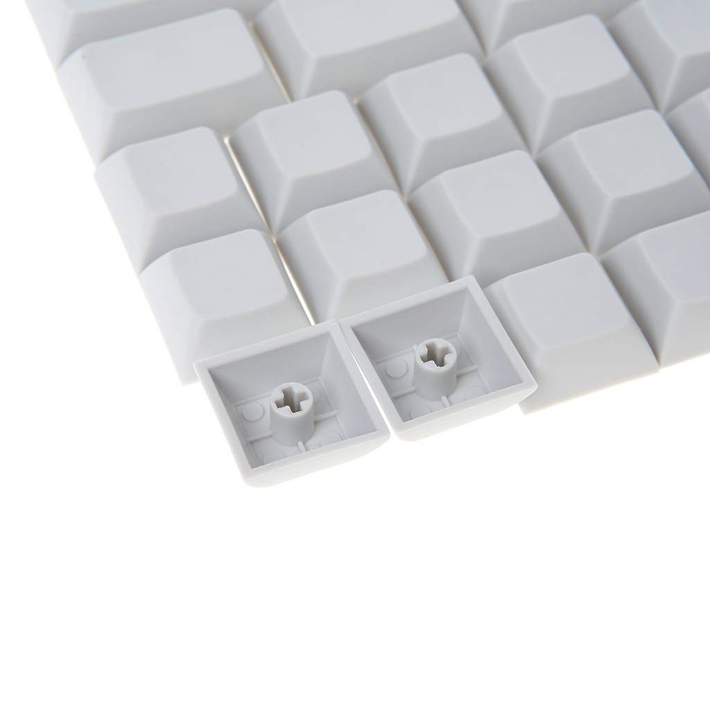 Kingjinglo Pbt Keycaps DSA Blank Keycaps for Ergodox Mechanical Gaming Keyboard DSA Profile Rainbow keycaps