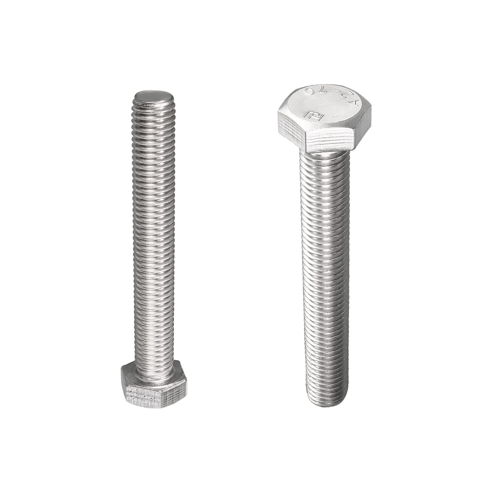 DTGN M14x100mm(DxH) Hex Bolts - 2Pack - Good for Machine Tools - 304 Stainless Steel Hexagon Head Screws