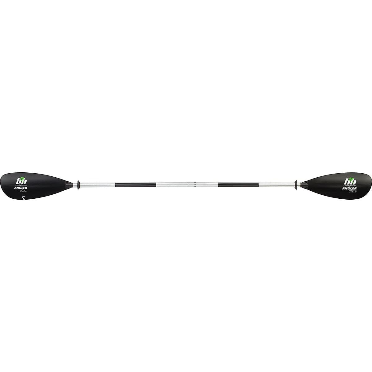 Bending Branches Angler Rise 2-Piece Snap-Button Fishing Kayak Paddle; (Aluminum Shaft/Black Blade - 230cm)