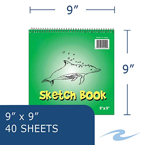 Roaring Spring Kid's Art Variety Pack, One Each - Doodle Pad, Drawing Pad, Sketch Book & Watercolor Pad, 4 Art Pads