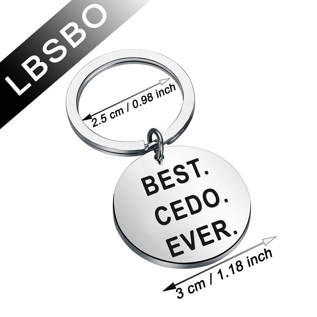 CENWA Cedo Keychain Cedo Gift Best Cedo Ever Keychain Arabic Grandfather Gift Fathers Day Gift (Best Cedo Ever K)