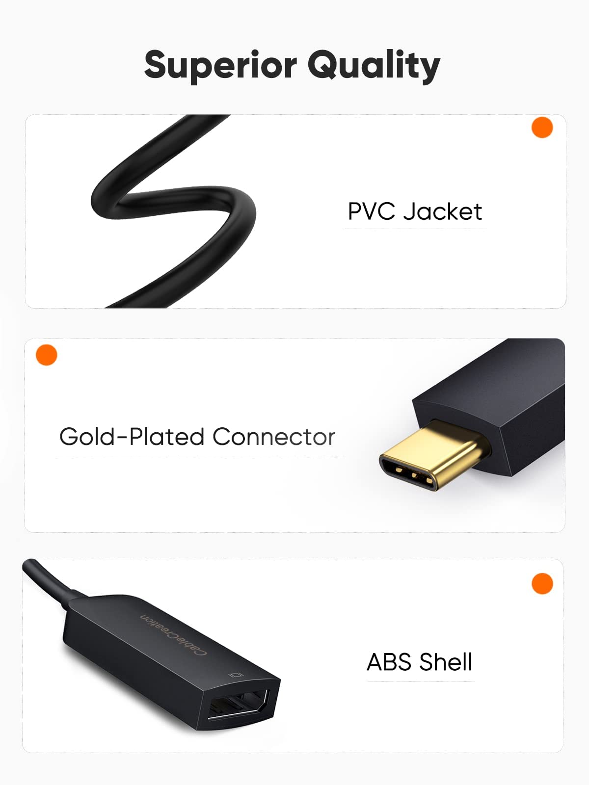 CableCreation USB C to DP Adapter 4K@60Hz, USB Type C to DisplayPort Converter, Compatible with iPhone15/15Plus/15Pro/15Promax Rift S, MacBook Pro 2020, iPad Pro 2020, Galaxy S23, Aluminum