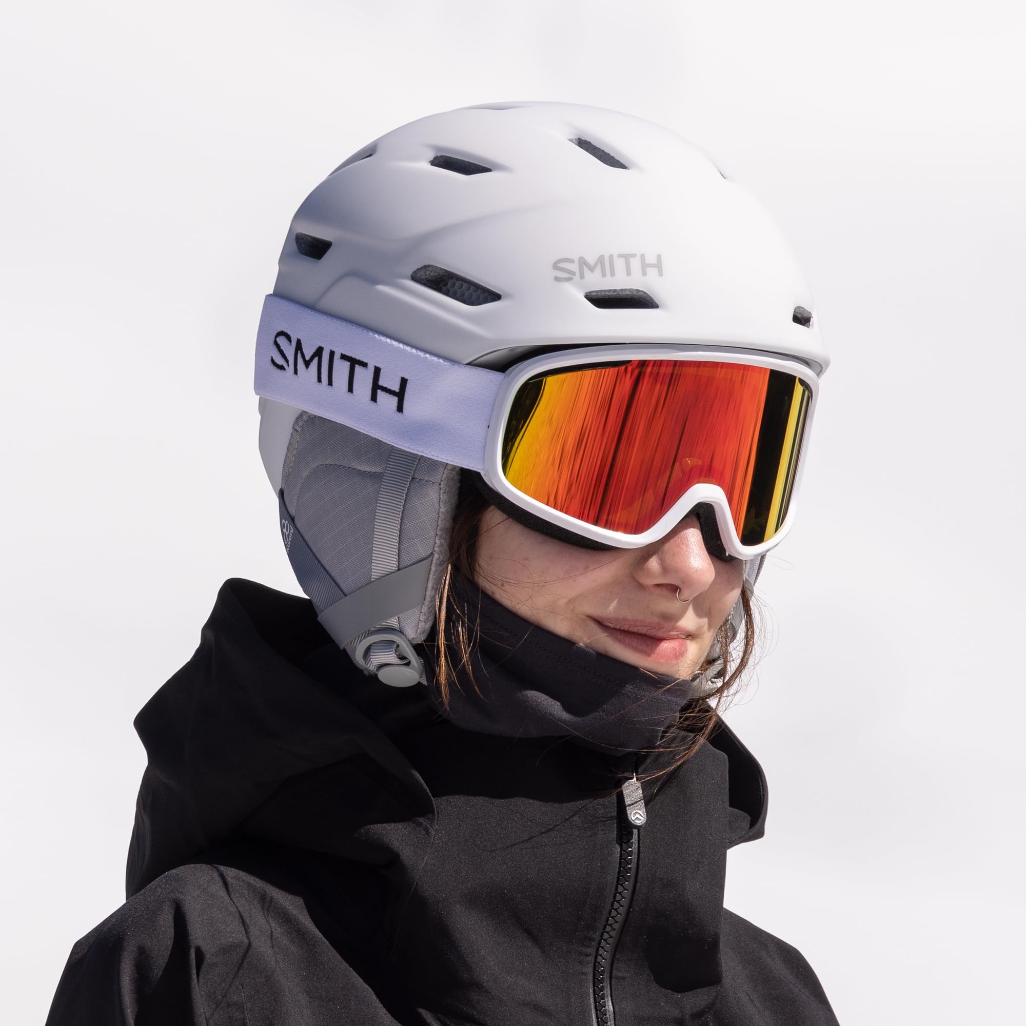 Smith Mirage Helmet for Women – Adult Snowsports Helmet with MIPS Technology + Zonal Koroyd Coverage – Lightweight Protection for Skiing & Snowboarding– Matte Chalk Rose, Medium