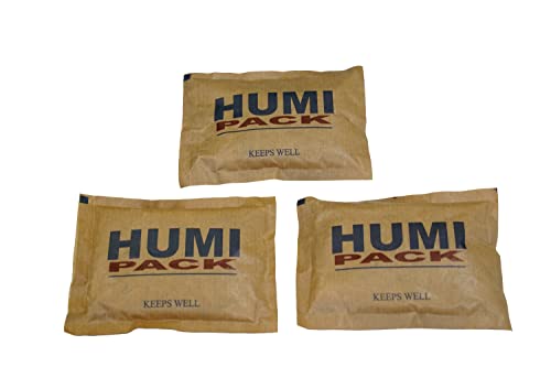 Hydro-Gel Humidifier (3X / Lot) Humi-Pack 60gr Cigar Humidor Humidifier - Humidification Packs - 72%RH Humidity Control - All In One Solution 4x4.5x1.5