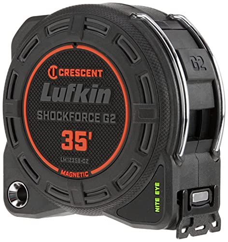 Crescent Lufkin Shockforce G2 35-ft Nite Eye Magnetic Tape Measure- LM1235B-02