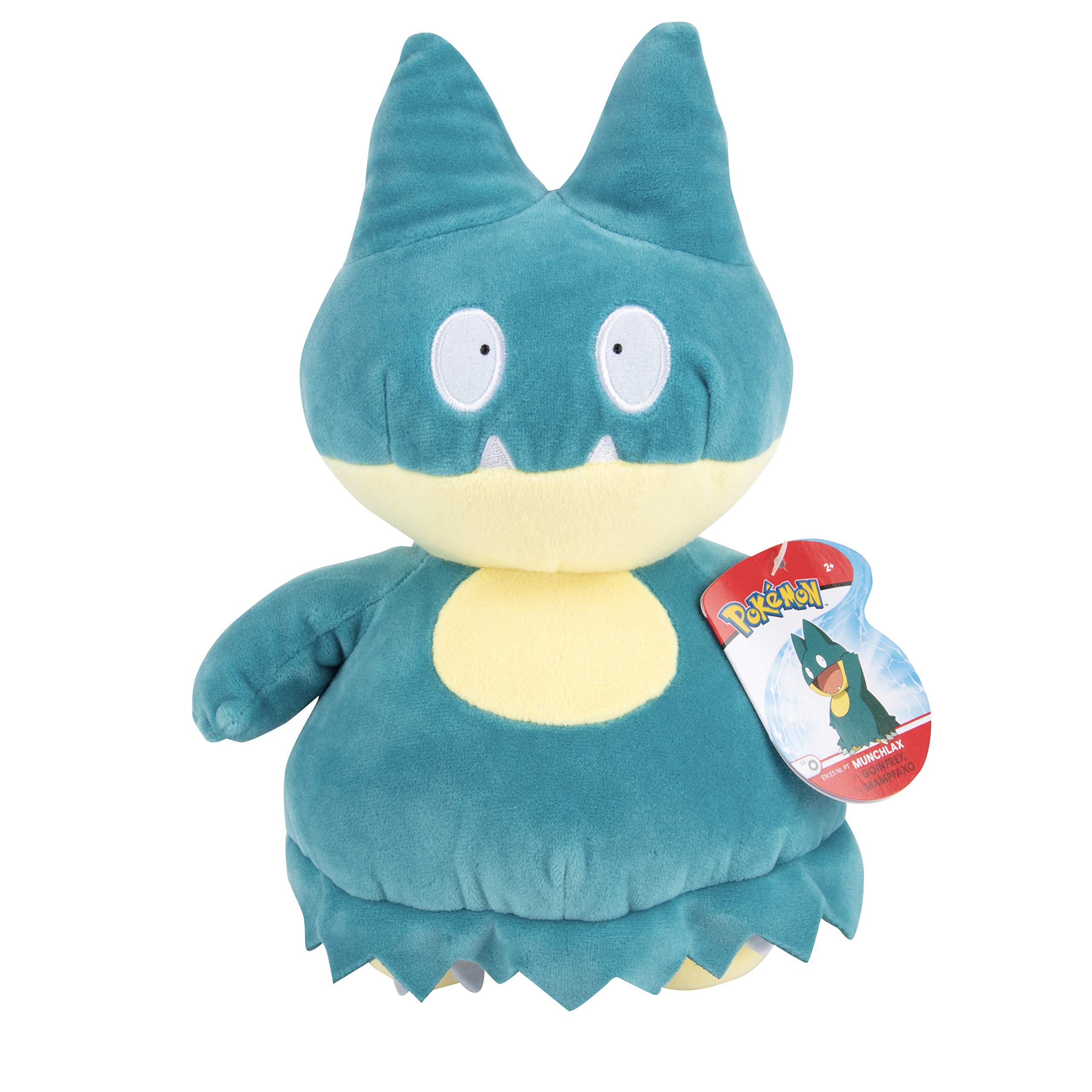 Pokémon 8" Munchlax & 12" Snorlax Plush Stuffed Animal Toys, Set of 2 - Evolution Set - Officially Licensed - Gift for Kids