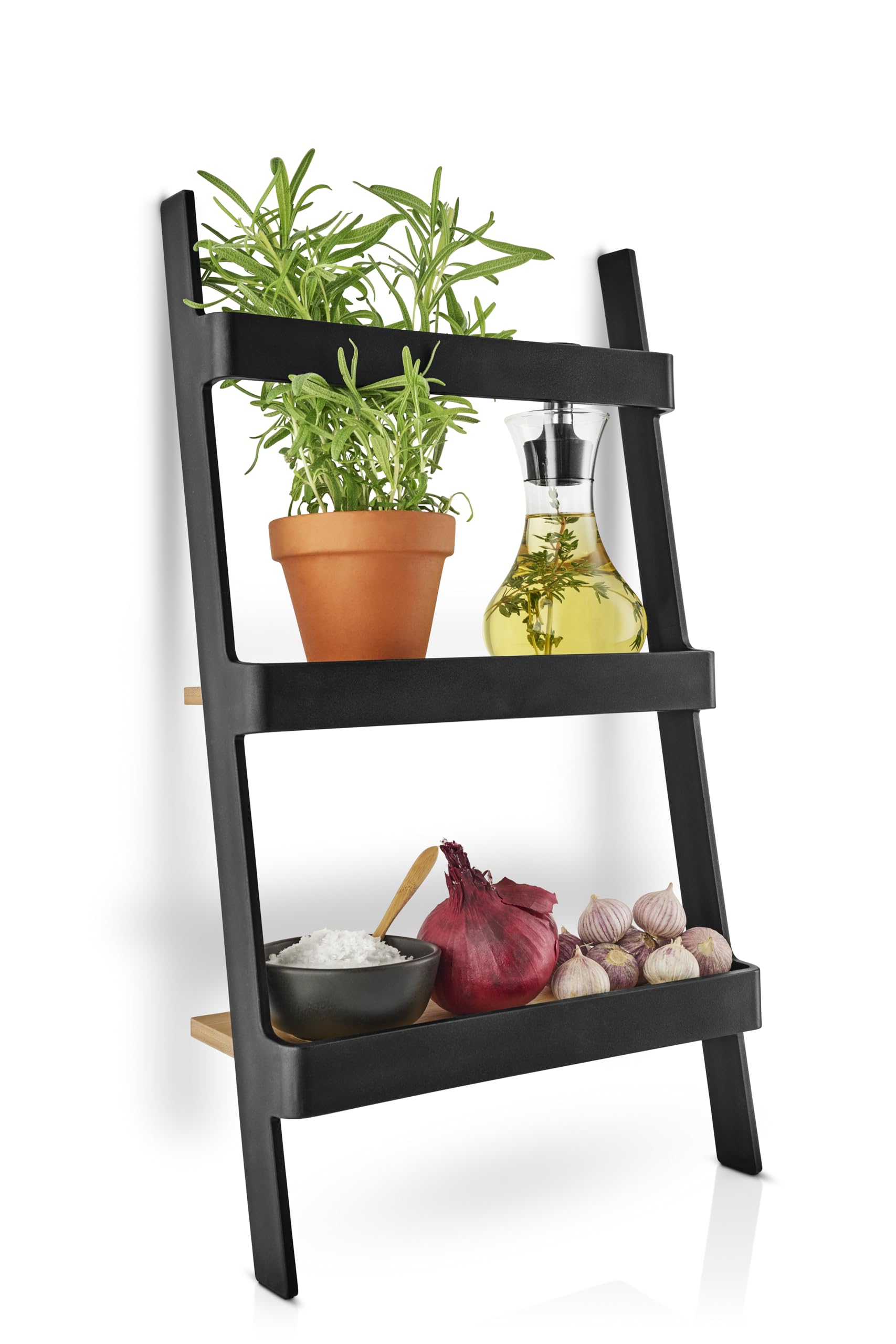 Eva Solo | Nordic Kitchen Mini Shelf | Move The Versatile and Practical Mini Shelf from The Bathroom to The Kitchen | Danish Design & Functionality | Black