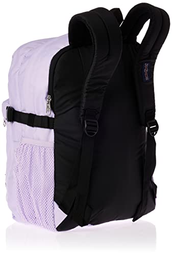 JanSport Main Campus Backpack - Travel, or Work Bookbag w 15-Inch Laptop Sleeve and Dual Water Bottle Pockets, Pastel Lilac