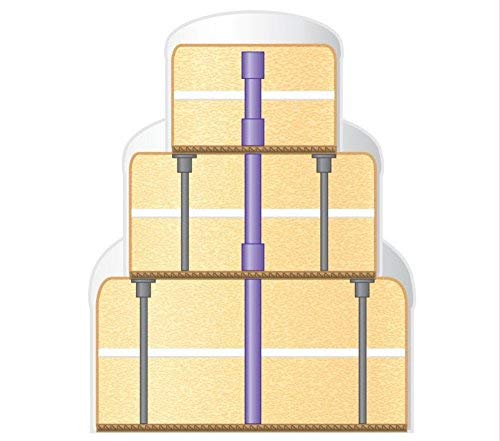 Wilton 14-Piece Support Rods and Caps, Purple
