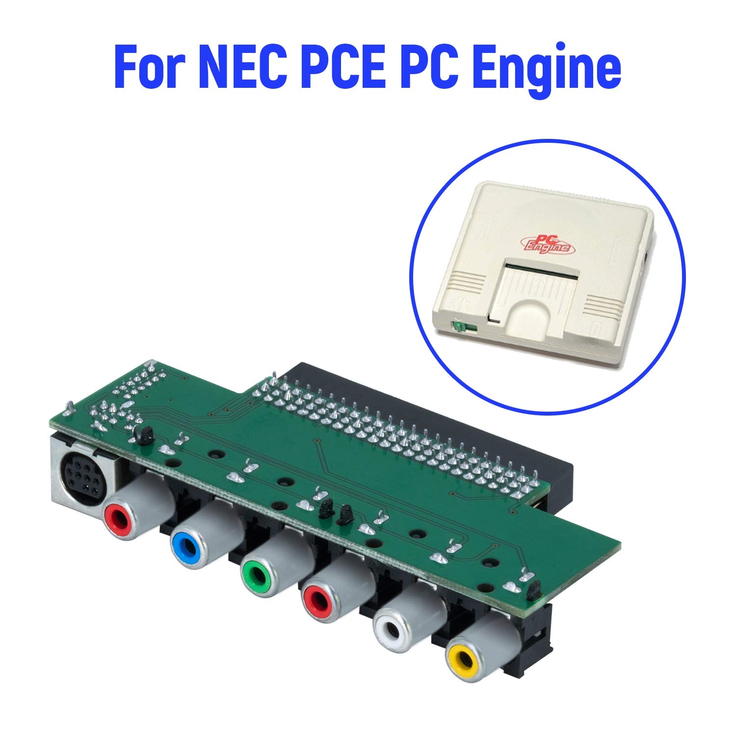 Mcbazel RGBS Video Booster Audio Converter Signal Output PCB Board for NEC PCE PC Engine Grafx