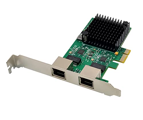 Dual-Port 2.5GBase-T PCIe Network Adapter RTL8125B 2500/1000/100Mbps PCI Express Gigabit Ethernet NIC Card RJ45 LAN Controller