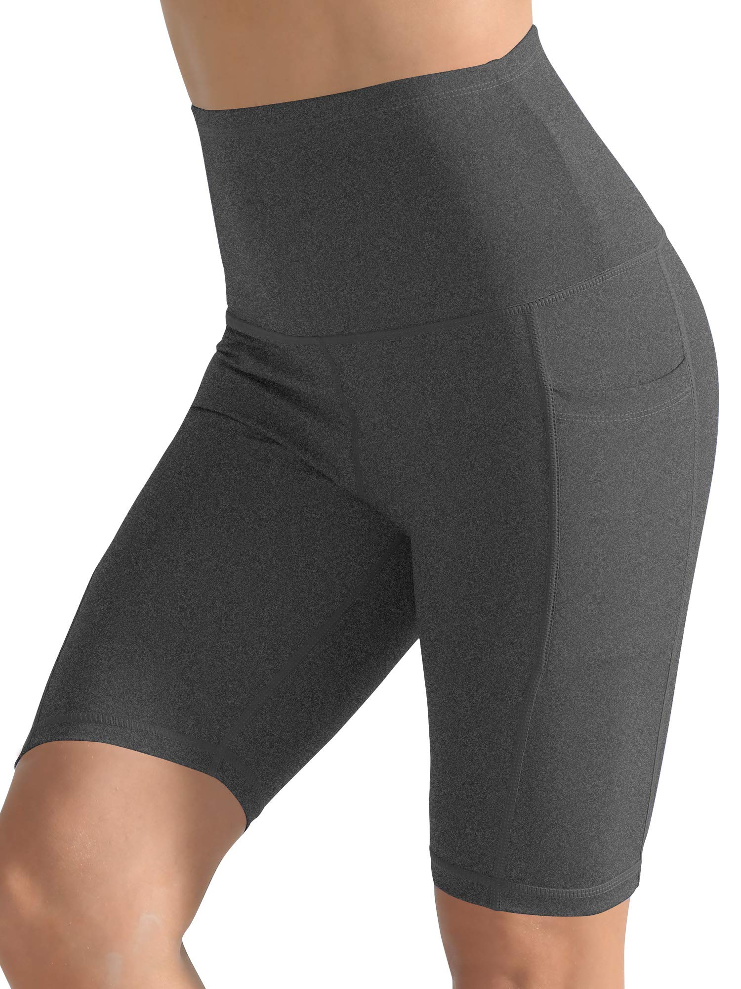 CADMUS 3 Pack Women 9" Biker Compression Short Leggings for Yoga Workout with Big Pockets,3 Pack,1026,Black,Navy Blue,Wine Red,X-Large
