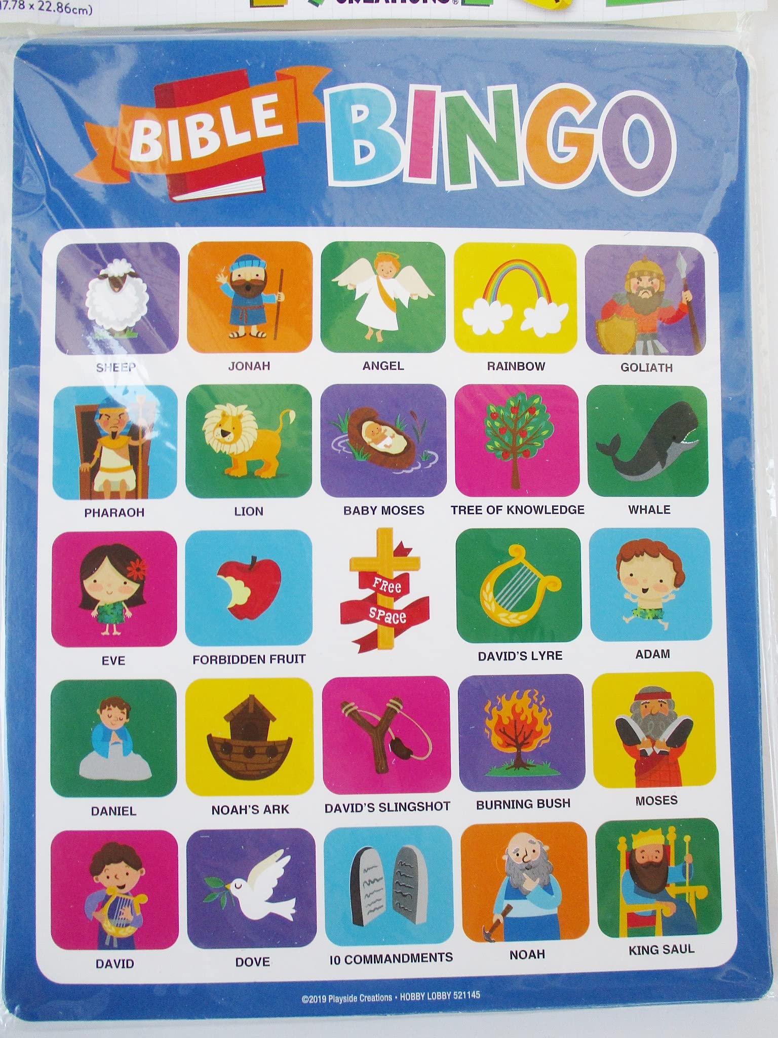 Craft Supply Bible Bingo Game Set - 20 Player Cards - 7 x 9 Inches