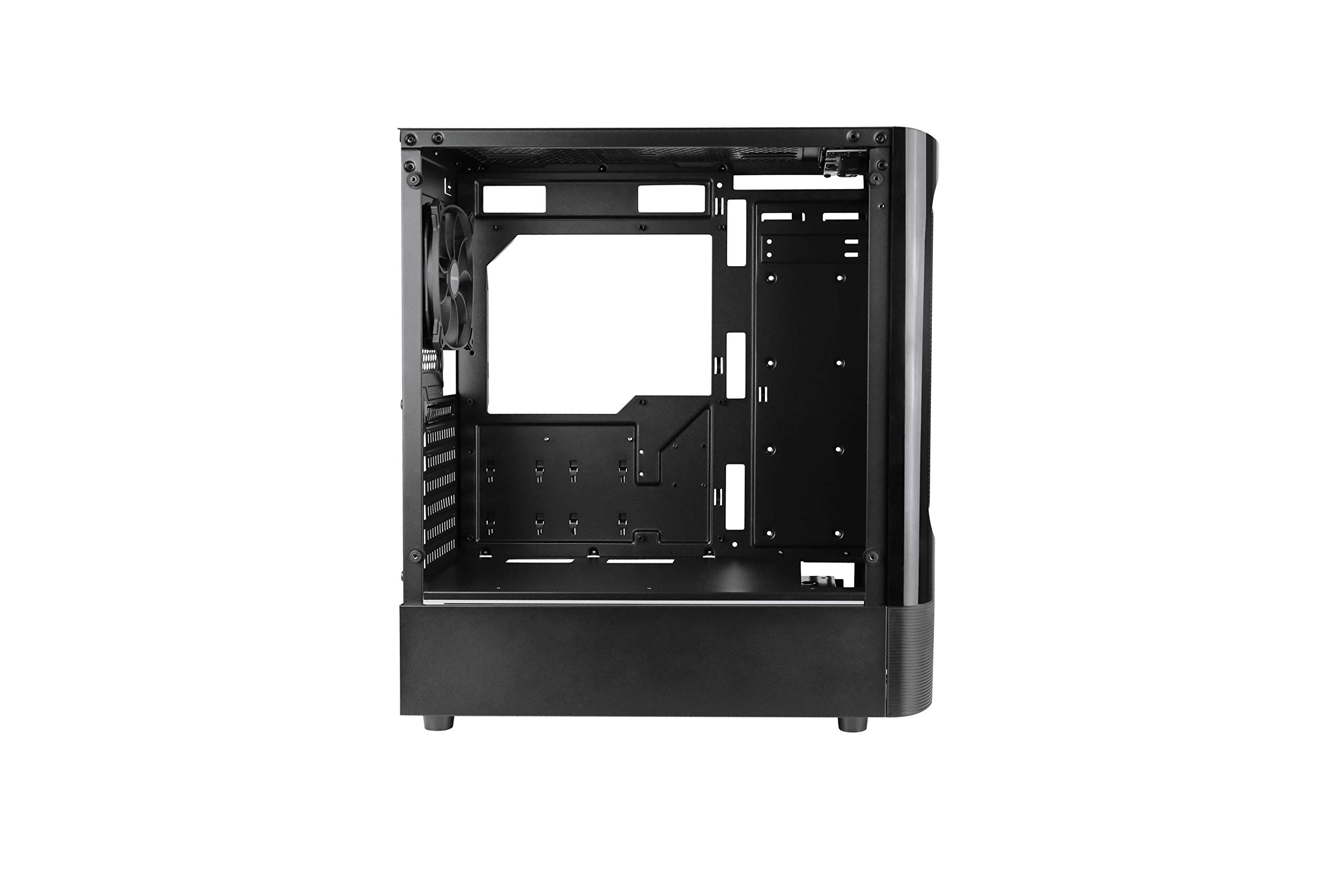 Raidmax EVOL H07 ATX Mid Tower Gaming Case Tempered Glass Side ARGB Fans Included (H07 Black)