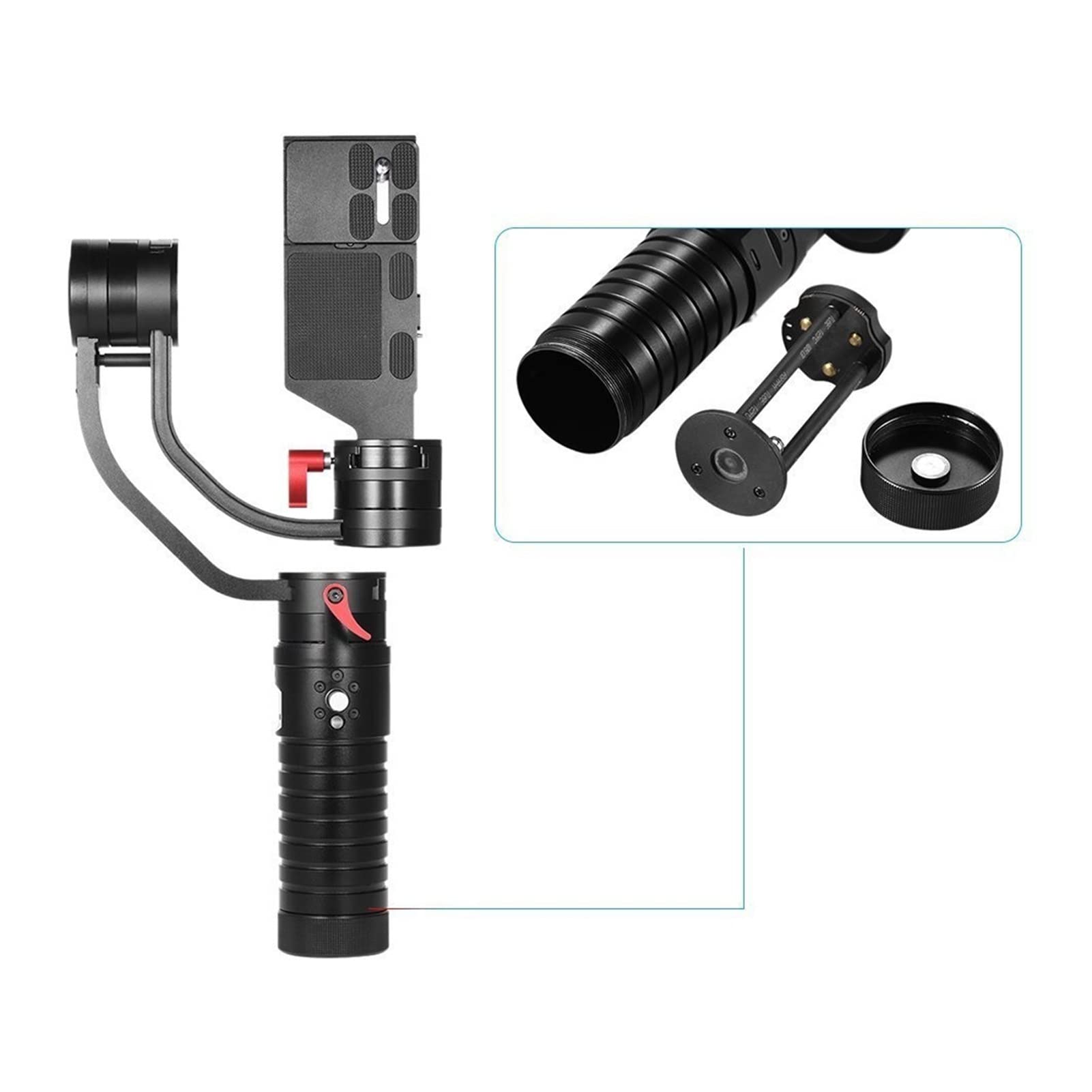 Camera stabilizer Handheld Stabilizer Three-axis Gimbal Aluminum Alloy SLR Photographic Equipment Digital for Outdoor Video Recording