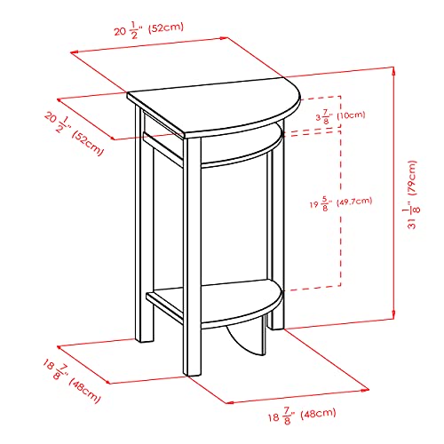 Winsome Liso Corner Desk, Espresso