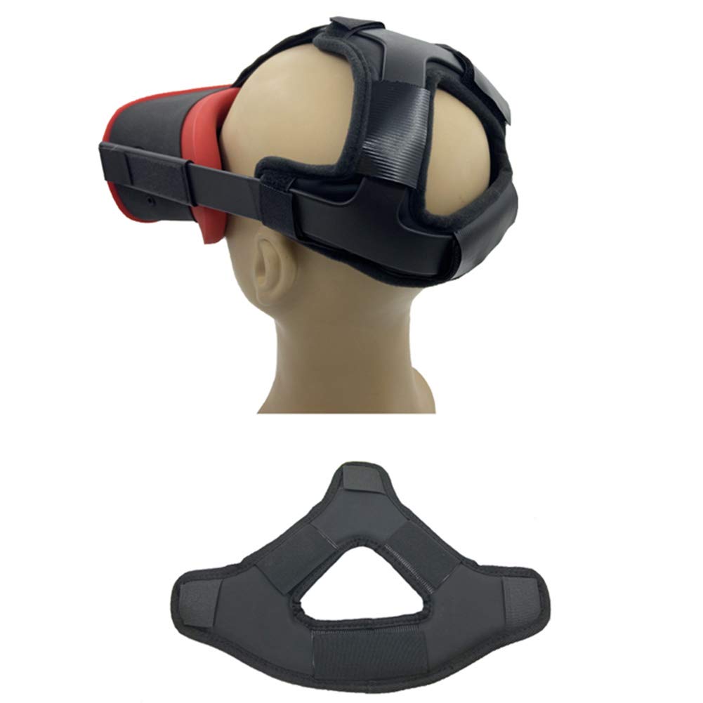 Ranjaner Head Strap Pad for Oculus Quest VR Headset, Easy Install PU Leather Comfortable Head Strap Pad