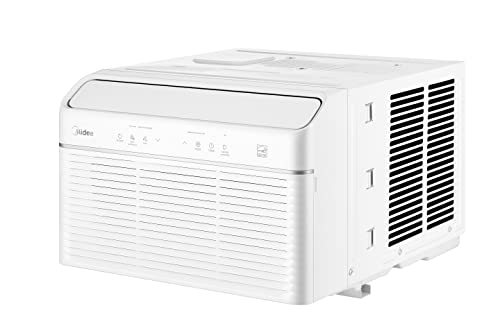 Midea 12000 BTU Smart Inverter Air Conditioner Window Unit with Heat and Dehumidifier β Cools up to 550 Sq. Ft., Energy Star Rated, Quiet Operation, Electronic Controls, Remote Control, White