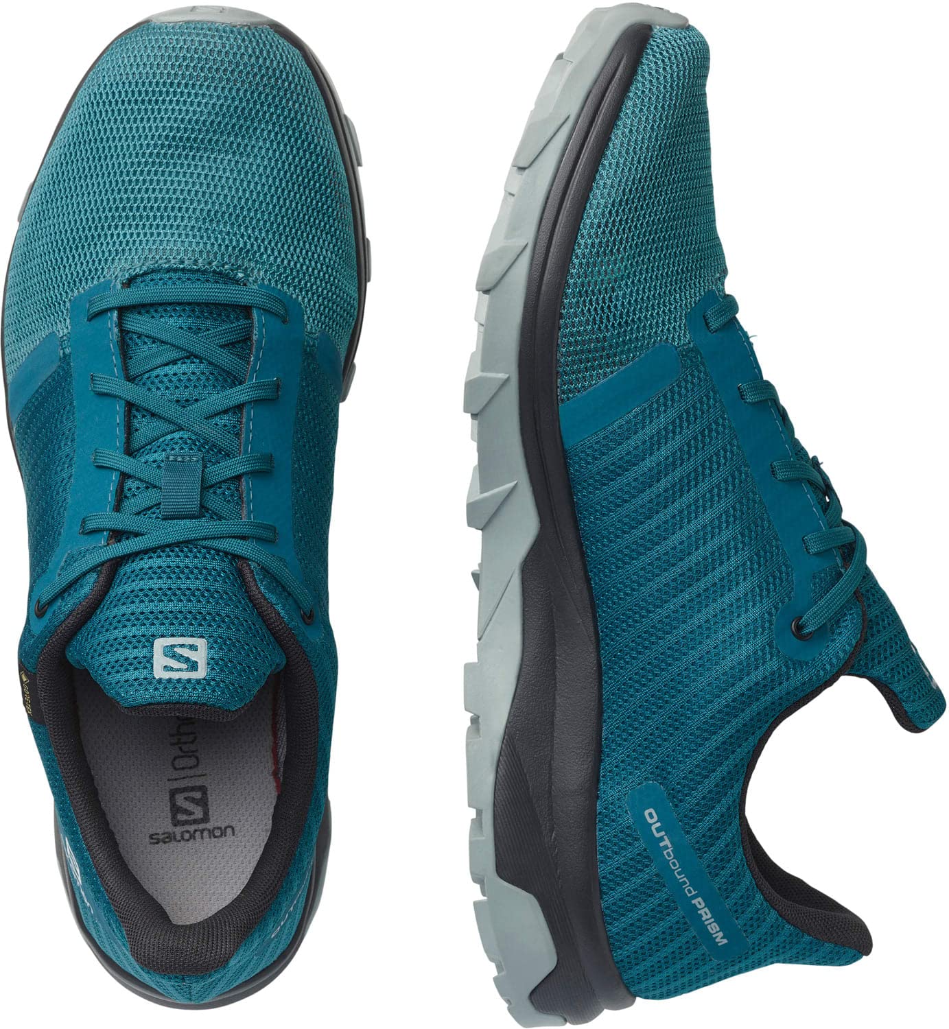 Salomon Outbound Prism Gore-TEX Hiking Shoes for Men Climbing, Legion Blue/Mallard Blue/Monument, 10.5