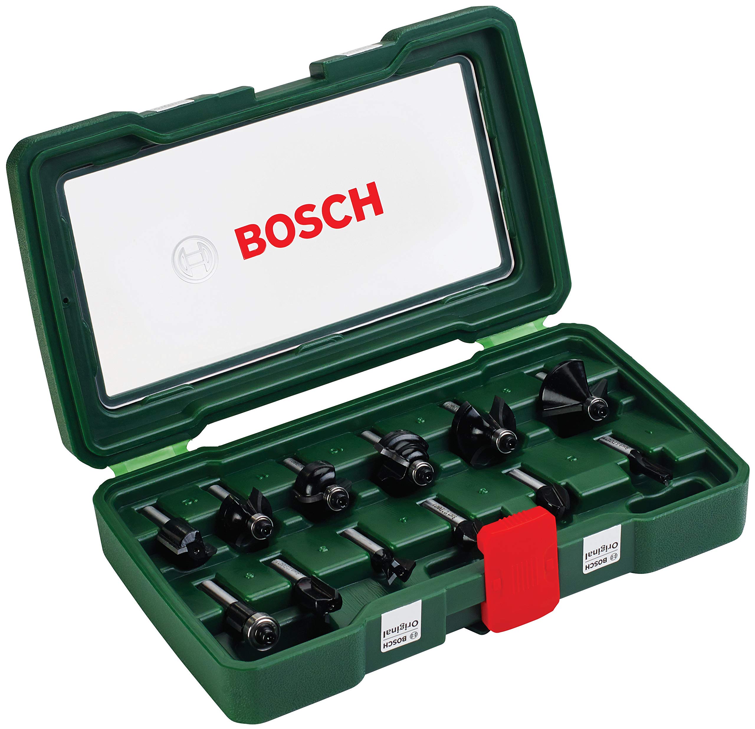Bosch 2607019466 Routing Drill Bit Set of Cemented Carbide 12 Pcs