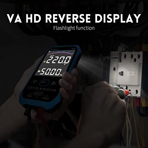Digital Multimeter FNIRSI S1 Smart Electrical Tester NCV Measures AC/DC Voltage Resistance Continuity Capacitance Temperature Frequency Diode Live Wire Auto Measurement 9999 Counts TRMS