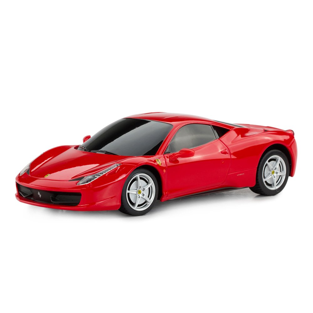 RASTAR Ferrari Remote Control Car, 1/24 Scale Ferrari 458 Italia Model Car, Red Ferrari Toy Car