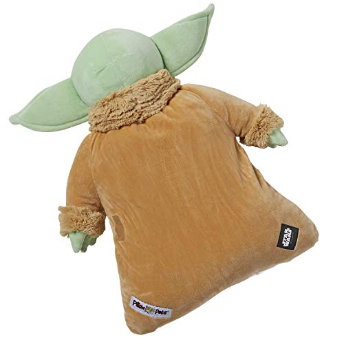 Pillow Pets The Child Grogu Stuffed Animal, Disney Star Wars The Mandalorian Plush Toy, Green