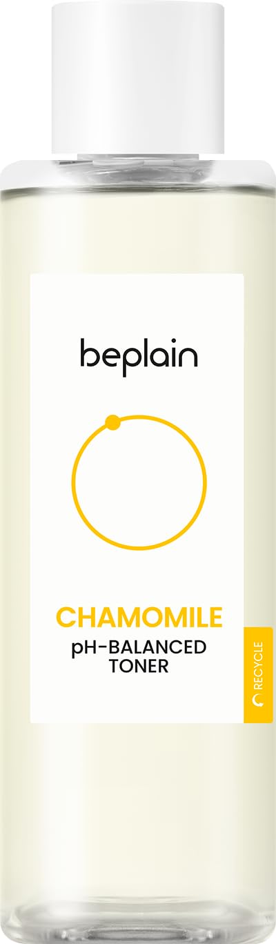 beplain Chamomile pH-Balanced Toner 6.4 fl oz | Natural Fragrance-Free Acne Toner for Face | Pore Refining & Blemish-reducing Face Toner | Korean Face Toner | k-Beauty