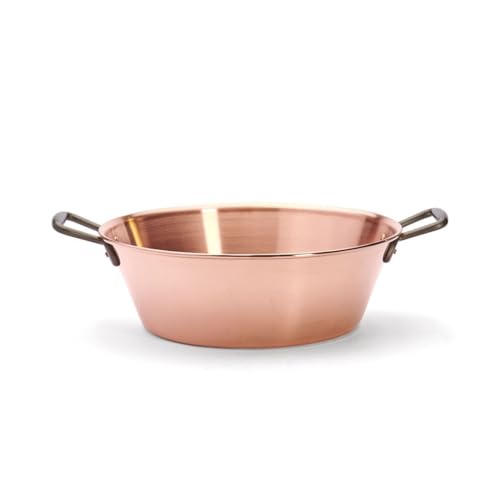 De Buyer Copper Jam Pan with 2 Cast Iron Handles Diameter 38 cm