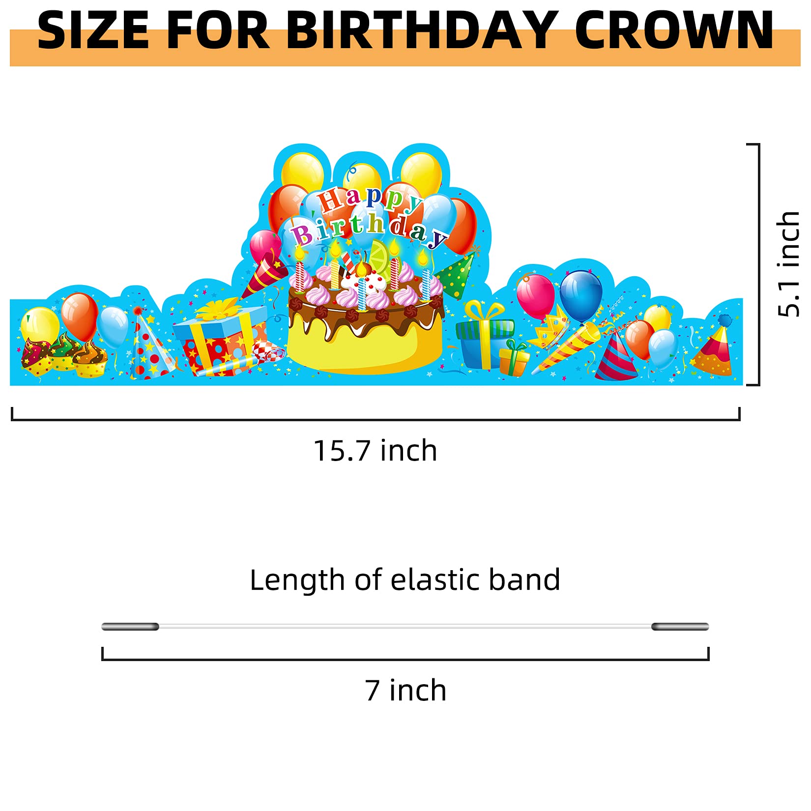 JTIEO 35Pack Birthday Party Crowns for Kids - Paper School Classroom Hats and VBS Supplies