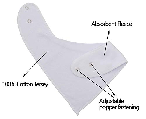 Maiwa Cotton Baby Bandanas Boys Bibs for Drooling Teething Feeding for 10 Pack