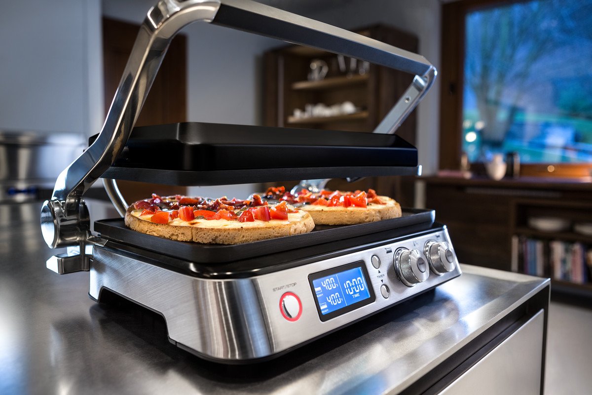 De'Longhi America CGH1020D Livenza All Day Combination Contact Grill and Open Barbecue, Stainless Steel