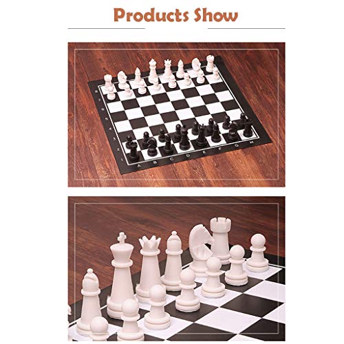 Roll-Up Leather Chess Set, Chess Board Set,Portable Travel Chess Game Set Combination,Beginner Chess Set for Kids and Adults