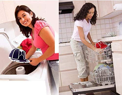 Perfect Curve Cap Washer (Black) – Hat Cleaner For Baseball Caps | Baseball Cap Washer For Washing Machine | Baseball Cap Washer For Dish Washer | Baseball Hat Washer | Flat Brim or Curved Brim
