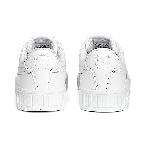 PUMA Women's Carina 2.0 Sneaker, White White Silver, 9