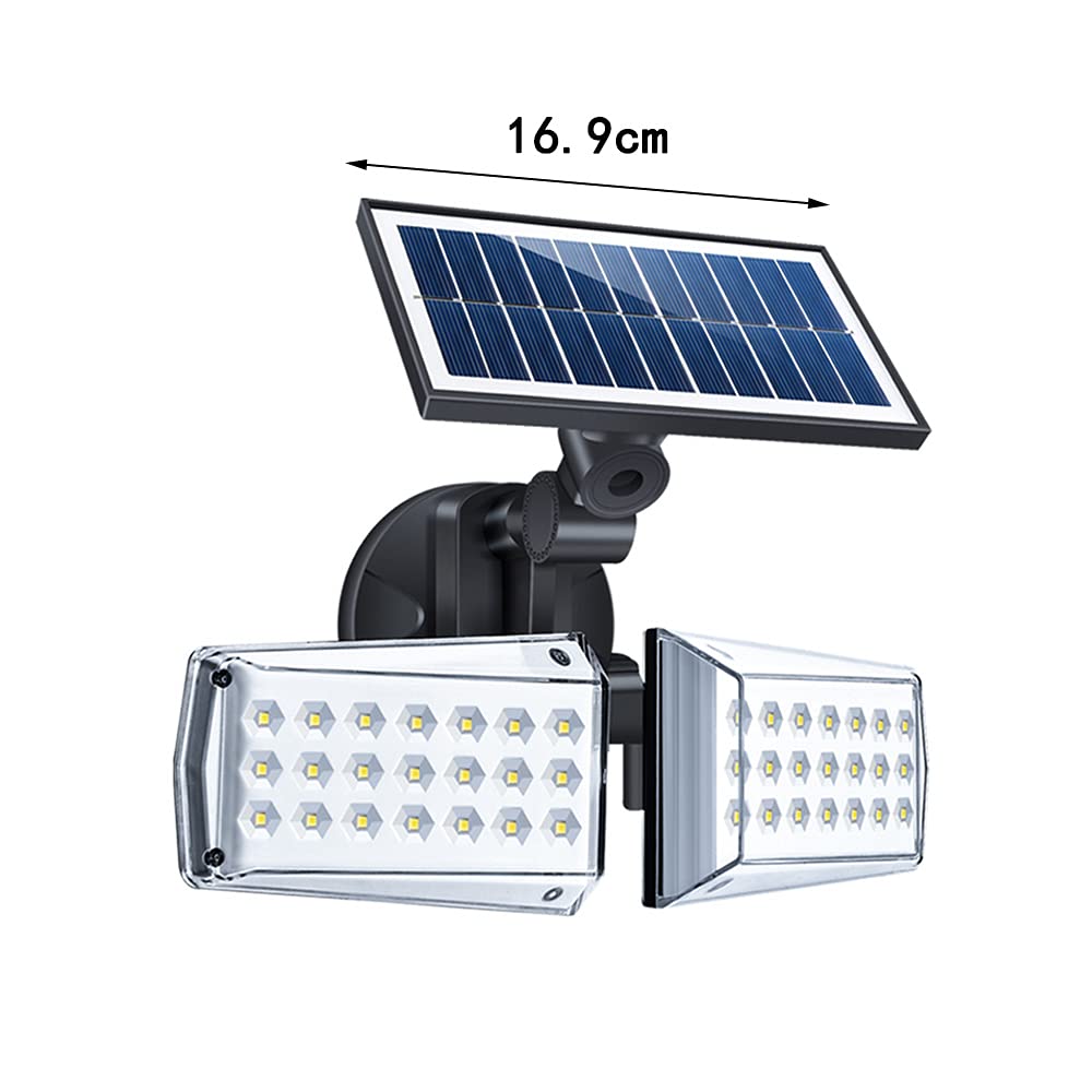 ZHUANYIYI Outdoor Solar Wall Light, Human Body Induction Courtyard Waterproof Lighting, All-Weather Home Garden Pavement Landscape Spotlight