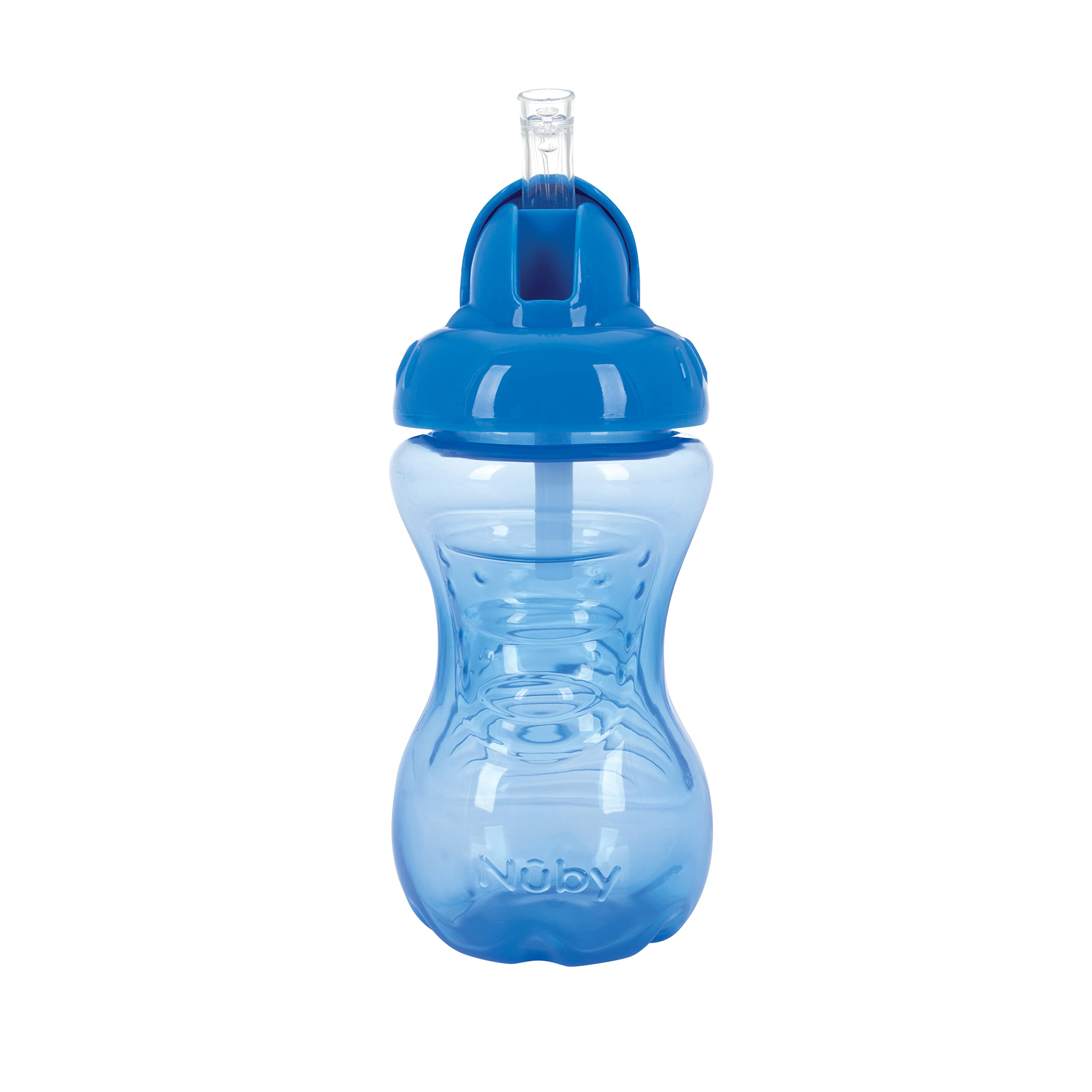 Nuby No-Spill Flip-It Cup, 10 Ounce, Single Pack of 1 Cup, Colors May Vary