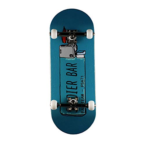 SOLDIER BAR Fingerboards complete (5 Layer Canadian Maple 34mmx 98mm DECK) Finger Skateboards (+34mm Big Eagle Truck+Globular Wheels) (Lighter)