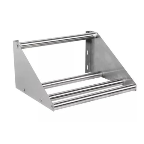 Express KitchQuip Premium Quality Stainless Steel Tubular Rack Wall Mounted Shelf – NSF Certified (22")