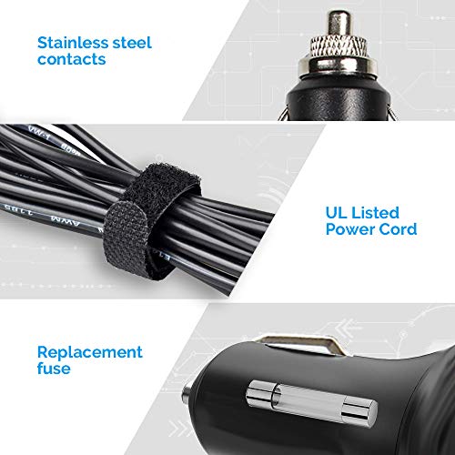 PumpMom 12 Volt Breast Pump Car Adapter for Spectra S1, S2, Spectra 9 Plus Pumps β Replacement Vehicle Lighter Power Adapter for Spectra