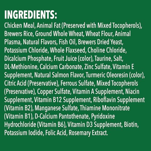 Greenies Feline Smartbites Skin & Fur Crunchy and Soft Natural Cat Treats, Salmon Flavor, 2.1 oz. Pack