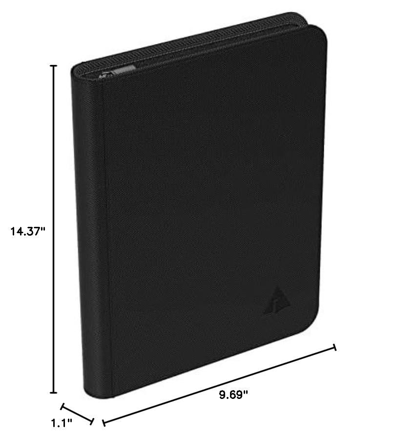 Rayvol Toploader Binder, Holds 252 Toploaders 9-Pocket Top Loader Card Storage Case, Ringless Double-Sided Pockets for Cards in 3 x 4'' Toploaders