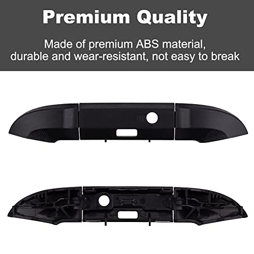 IKPEK RB LB Bumpers Shoulder Trigger Buttons Top Middle Bracket Controller Replacement for Xbox Series X & S (Black + White)