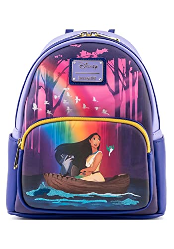 Loungefly Disney Pocohontas Just Around The River Bend Womens Double Strap Shoulder Bag Purse