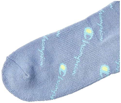 Champion Men's Double Dry 1-Pair Pack Crew Socks, Surf The Web-A2223, Shoe Size: 6-12