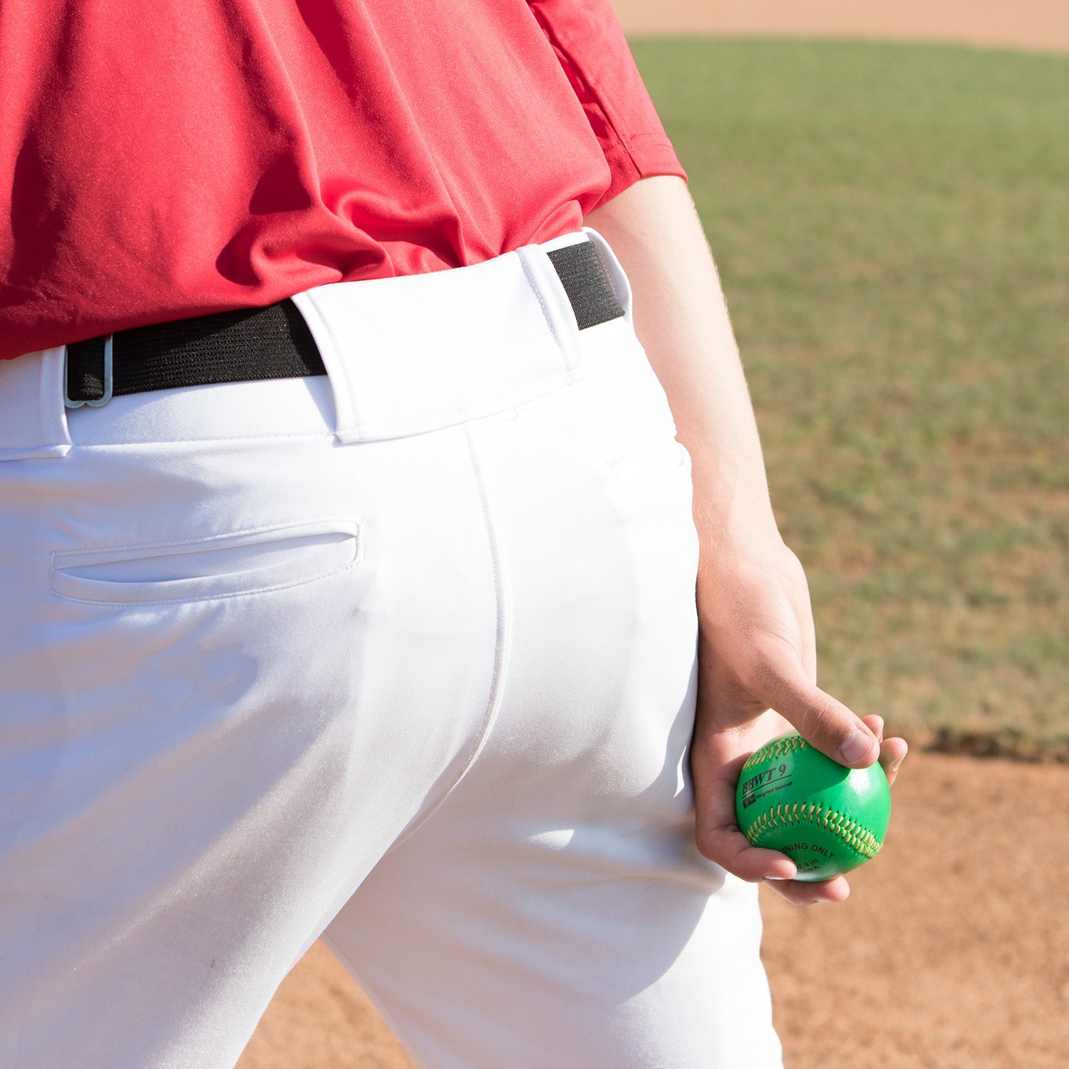 Champion Sports Baseball/Softball Uniform Belt - Comfort Stretch Fit Uniform Belt - Durable Syntex Tab - Youth: 18"-32" - Golden Yellow