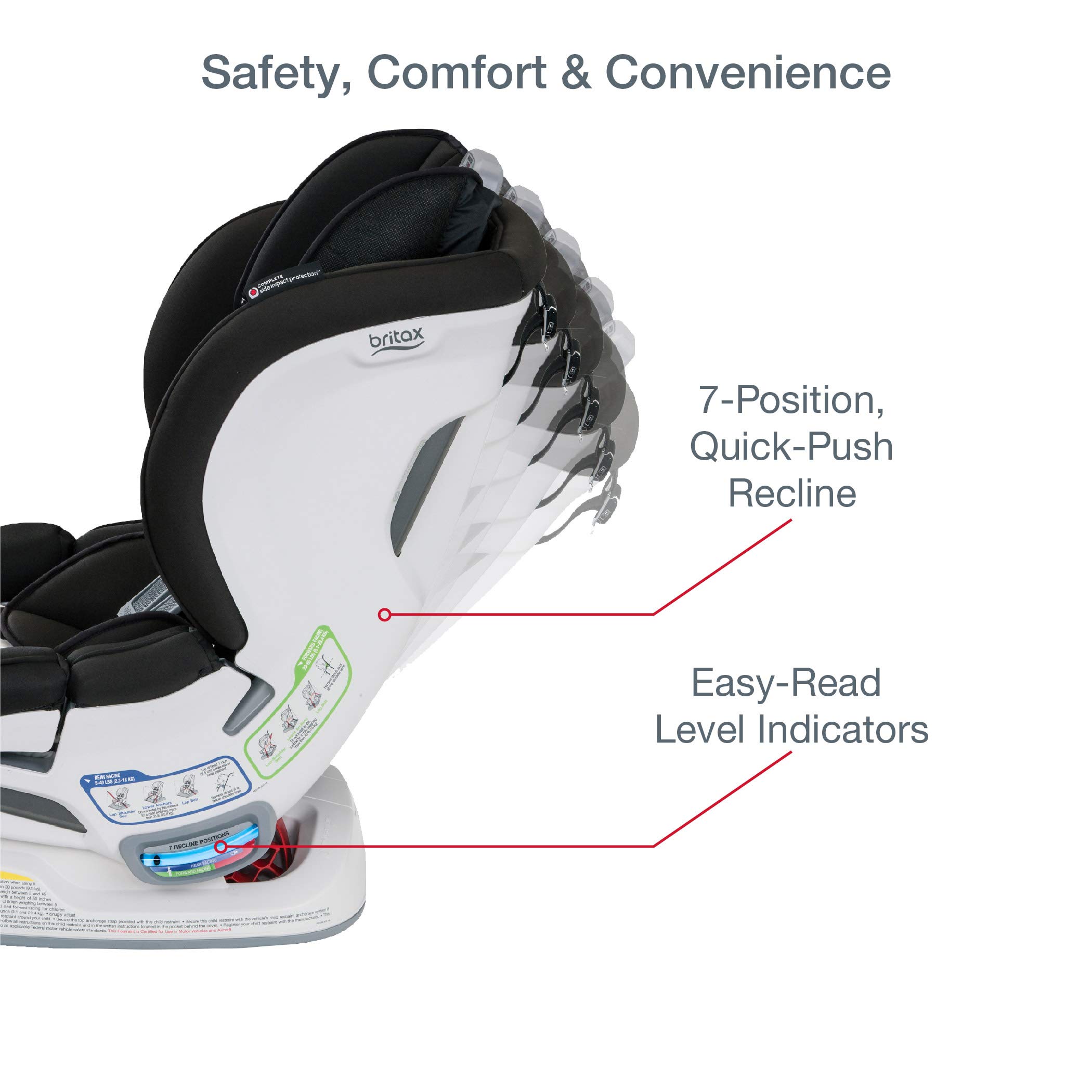 Britax Boulevard ClickTight Anti-Rebound Bar Convertible Car Seat, Trek