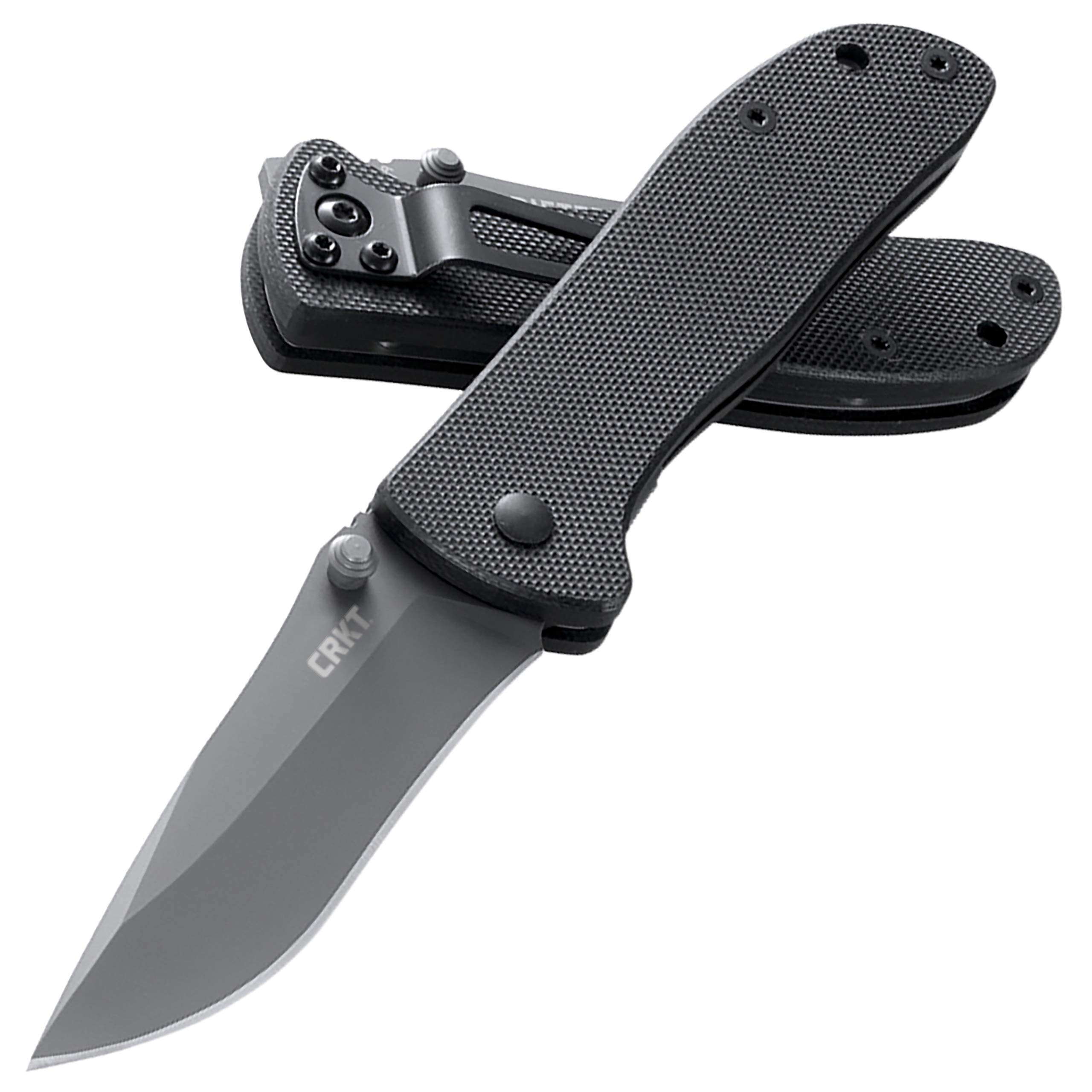 CRKT Drifter EDC Folding Pocket Knife & Smith's Abrasives PP1 hunting-knife-sharpeners 3.5" x 1" x 0" (Length x Width x Height